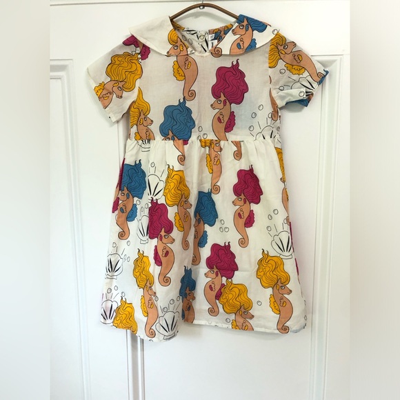 Mini Rodini | Dresses | Mini Rodini Seahorse Print Dress 16122 | Poshmark